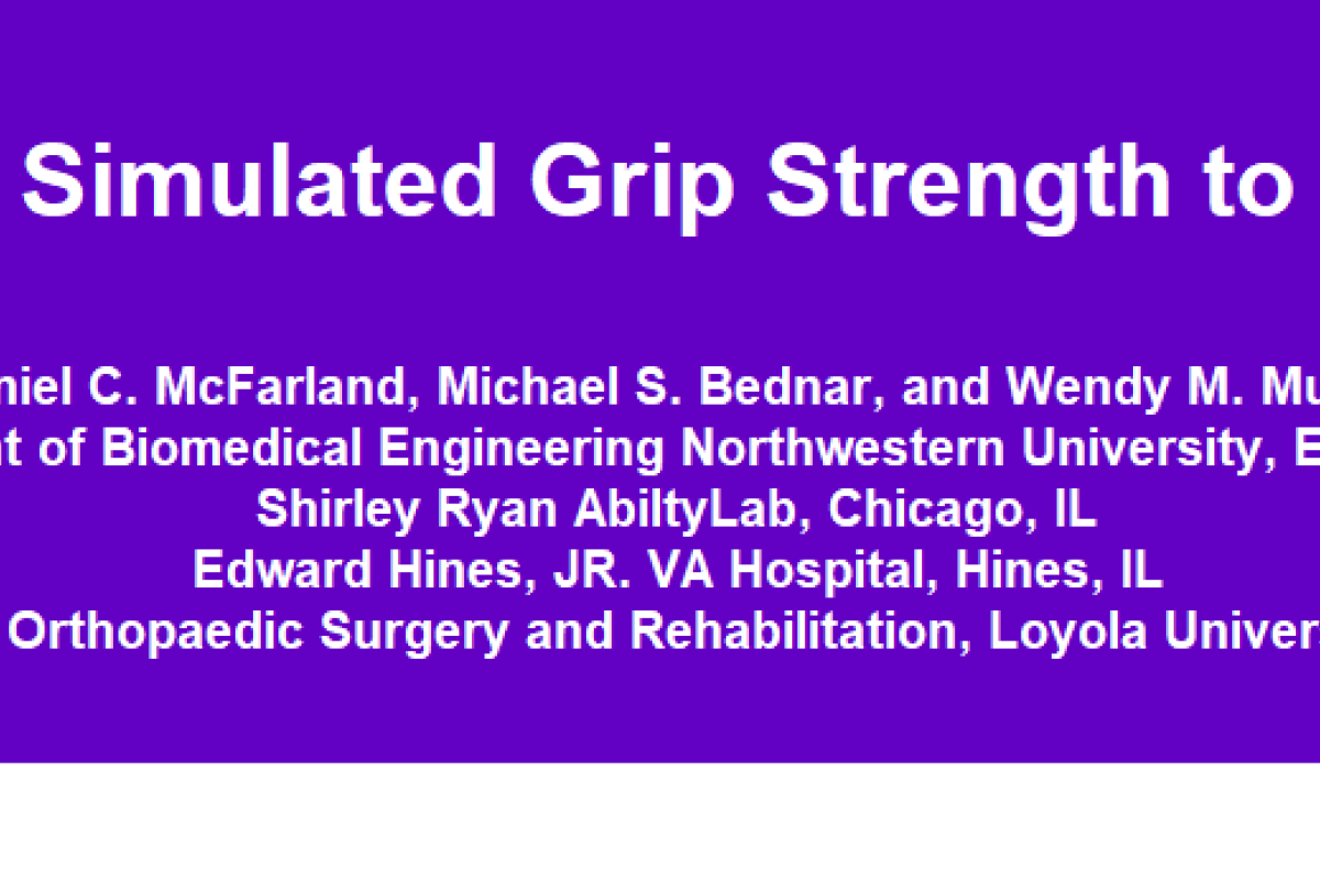 Sensitivity of Simulated Grip Strength to Wrist Posture: Poster ...